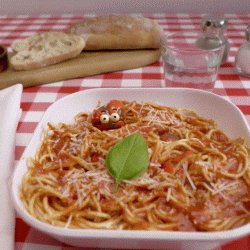 GIF av spaghetti - 100 animerade bilder av denna typ av pasta
